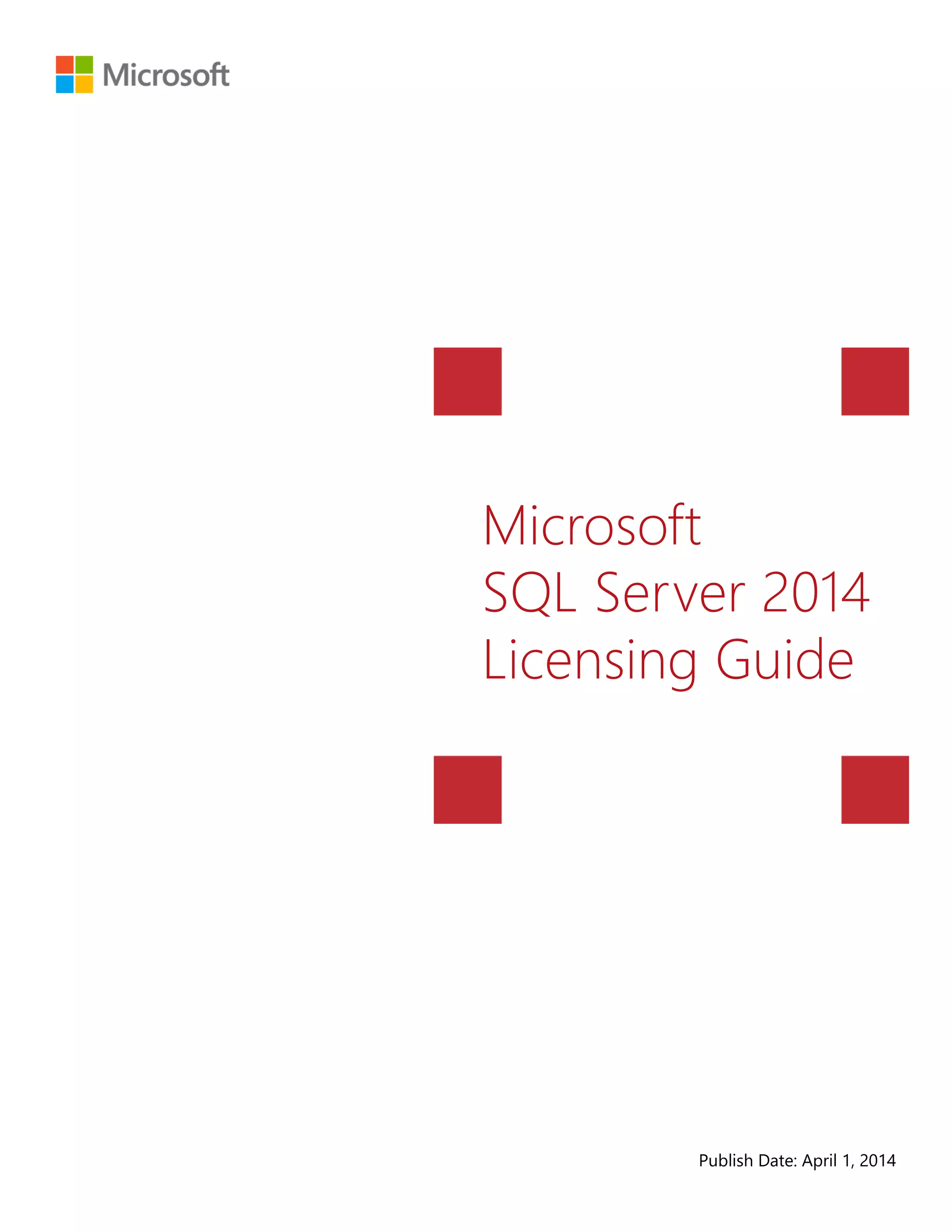 Sql server 2014_licensing_guide | PDF