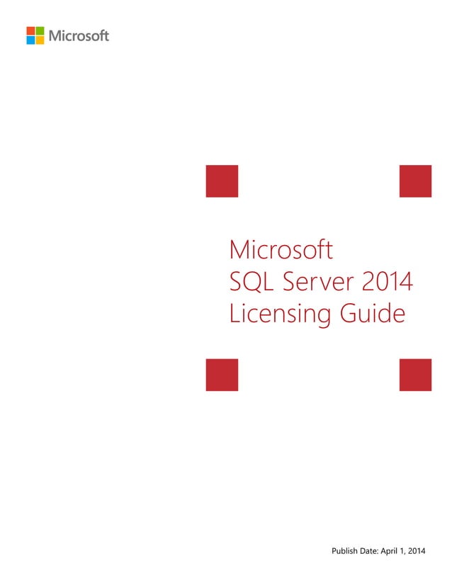Sql server 2014_licensing_guide | PDF