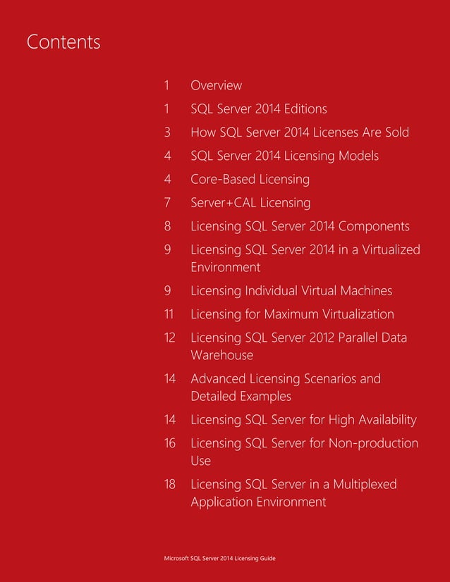 Sql server 2014_licensing_guide | PDF