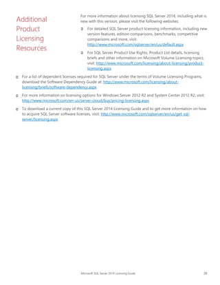Sql server 2014_licensing_guide | PDF