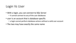 Sql server 2016: System Databases, data types, DML, json, and built-in ...