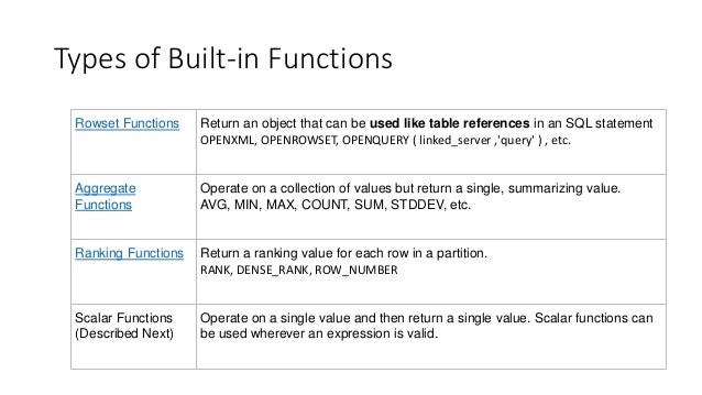 Sql Server 2016 System Databases Data Types Dml Json And Built I