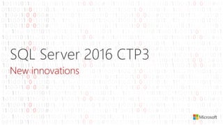 SQL Server 2016 novelties | PPT