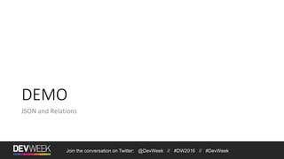 SQL Server 2016 JSON | PPTX