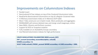 SQL Server 2016 new features | PPT