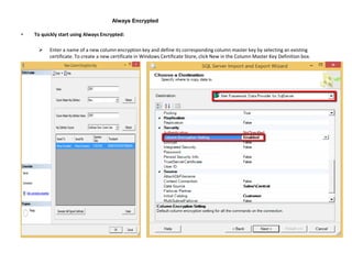 Sql server 2016 new features | PDF