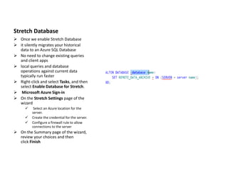 Sql server 2016 new features | PDF