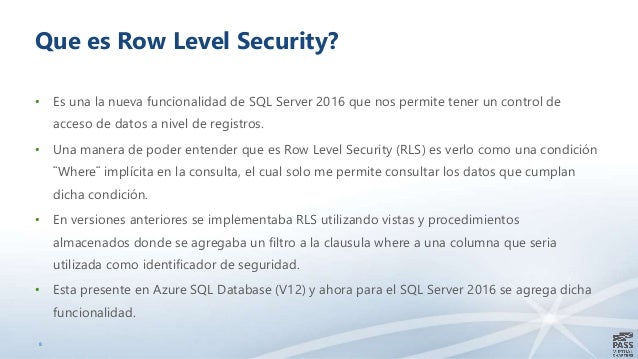 Sql Server 2016 Row Level Security 6932