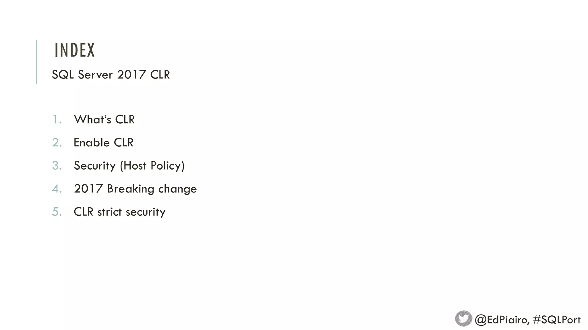 SQL Server 2017 CLR | PPT