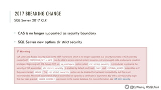 SQL Server 2017 CLR | PPT