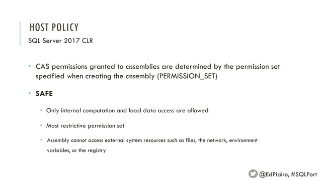 SQL Server 2017 CLR | PPT