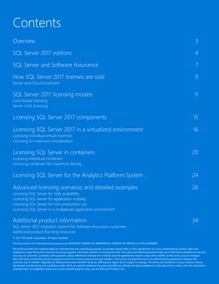 Sql server 2017_licensing_guide | PDF