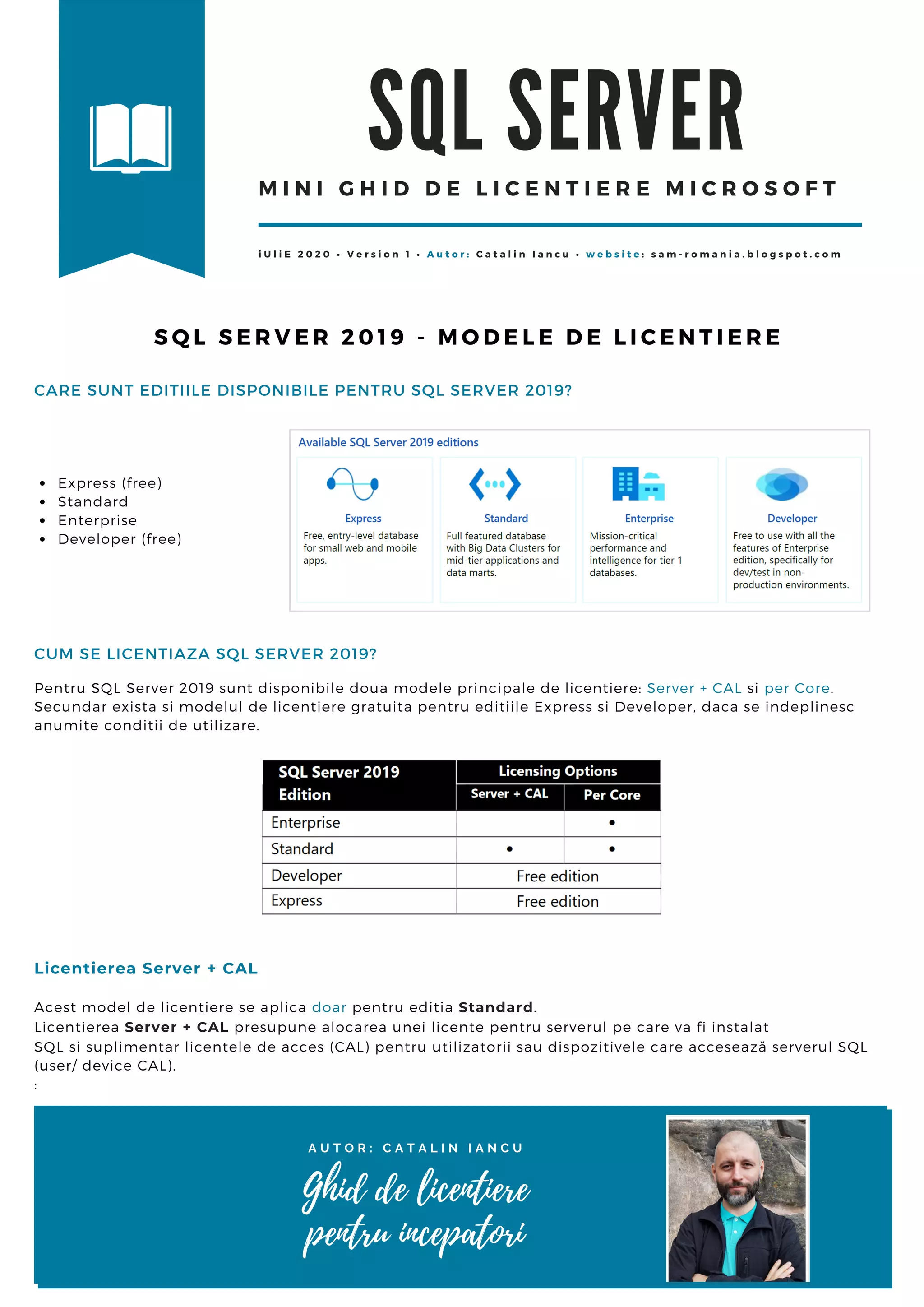 Licentiere Microsoft. Licentiere SQL Server 2019 - Modele de licentiere | PDF