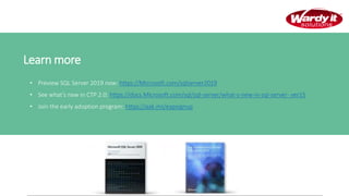 SQL Server 2019 hotlap - WARDY IT Solutions | PPT