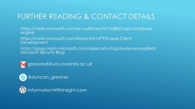 Sql Server 2016 Always Encrypted | PDF