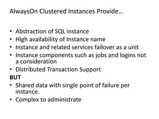 SQL Server AlwaysOn for Dummies SQLSaturday #202 Edition | PDF
