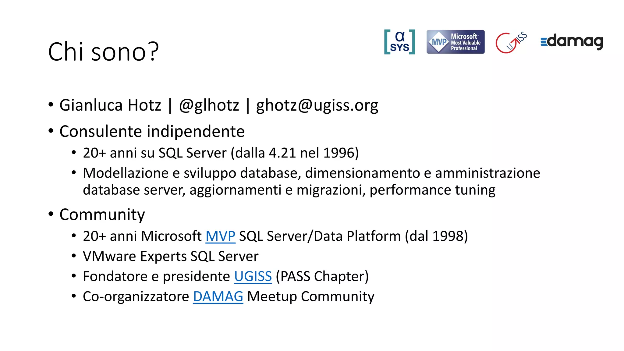 SQL Server Back to Basics: Sicurezza | PPT