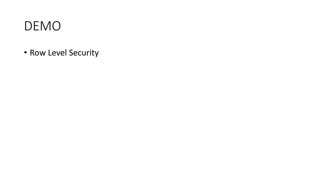 SQL Server Back to Basics: Sicurezza | PPT