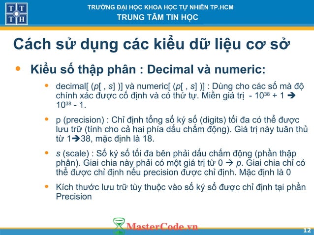 Bài 2 : Các đối tượng trong CSDL - SQL server | PDF