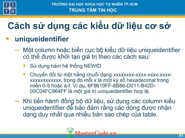 Bài 2 : Các đối tượng trong CSDL - SQL server | PDF