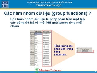 Bài 4.3 - SQL (STRUCTURED QUERY LANGUAGE) - SQL server | PDF