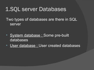 Sql Server Basics | PPT