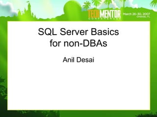 SQL Server Basics Hello world iam here.ppt