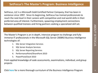 BI SQL Server2008R2 Portfolio | PPT