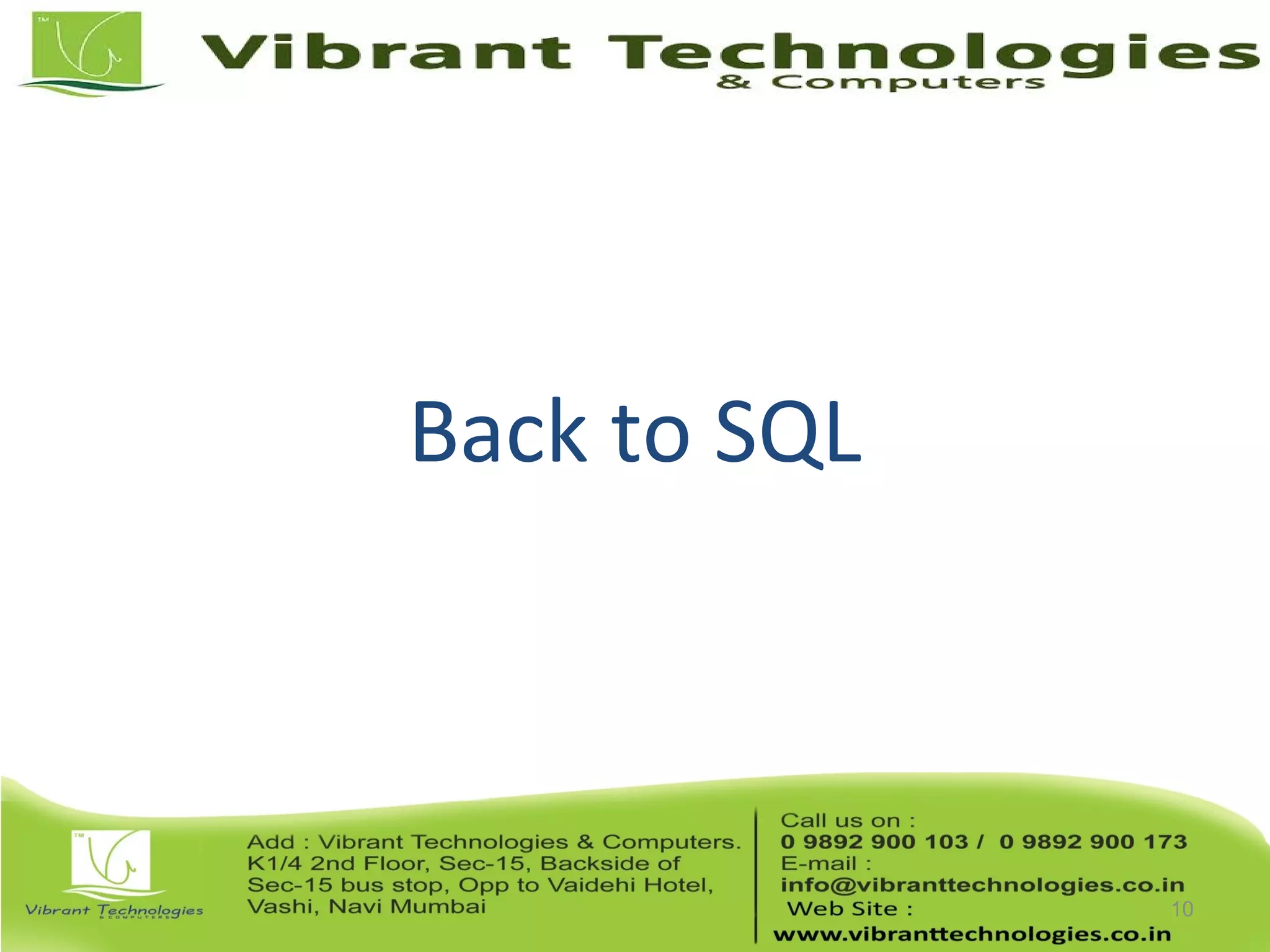Sql server building a database ppt 12 | PPT
