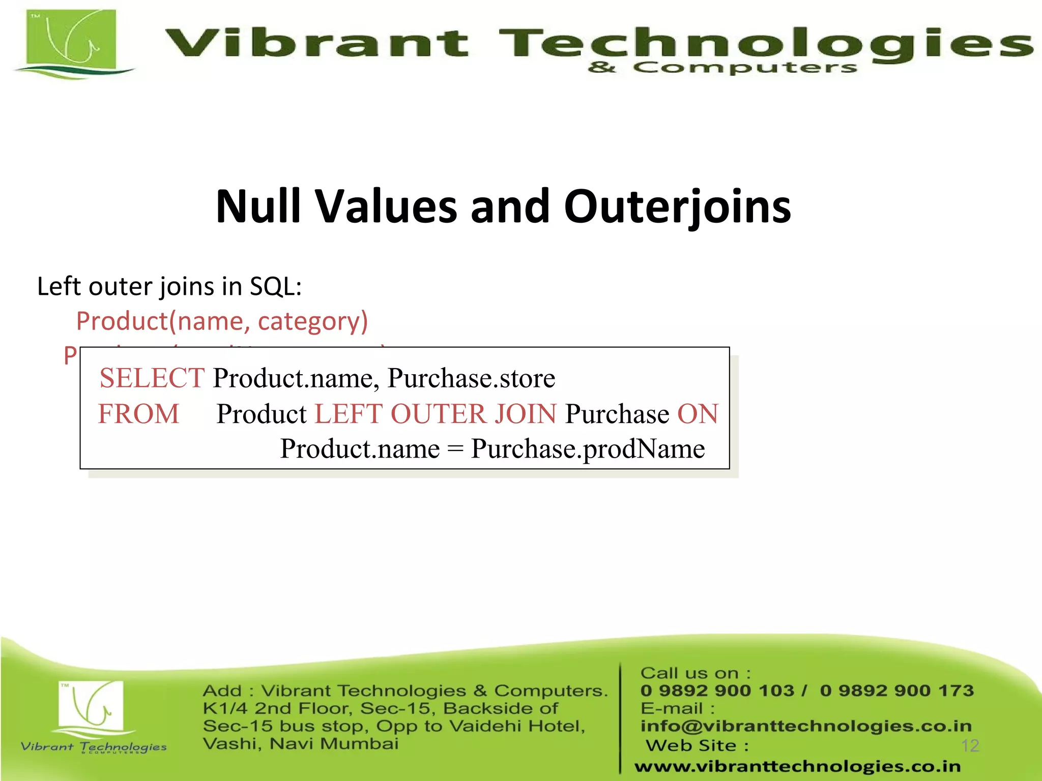 Sql server building a database ppt 12 | PPT