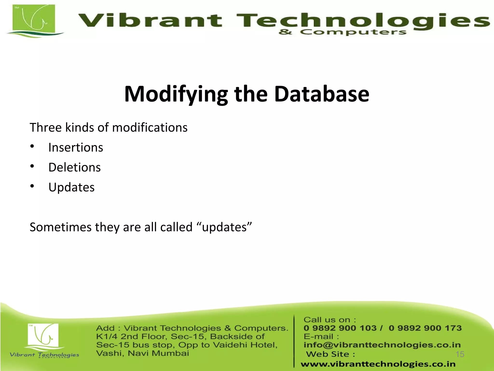 Sql server building a database ppt 12 | PPT