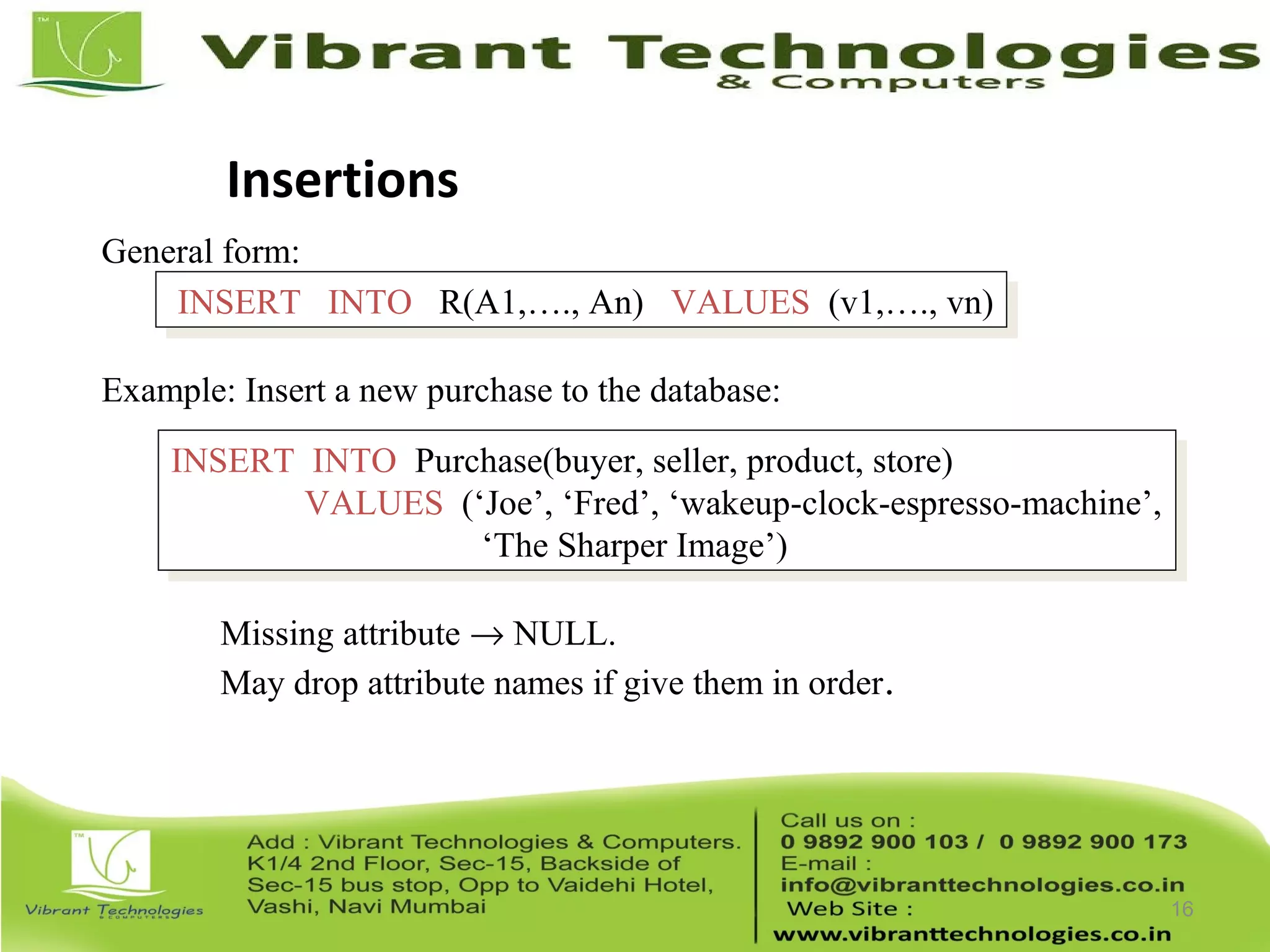 Sql server building a database ppt 12 | PPT