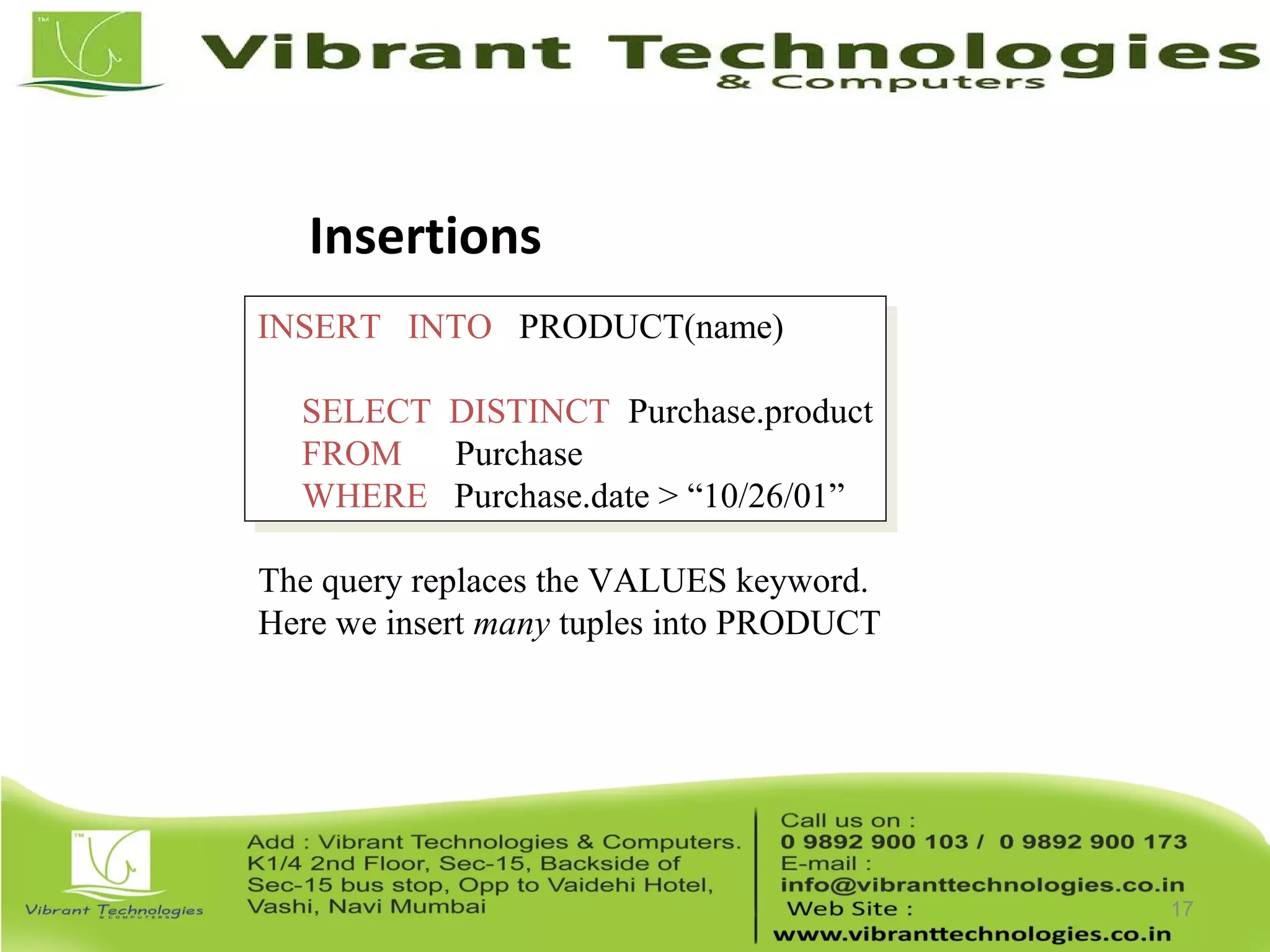 Sql server building a database ppt 12 | PPT