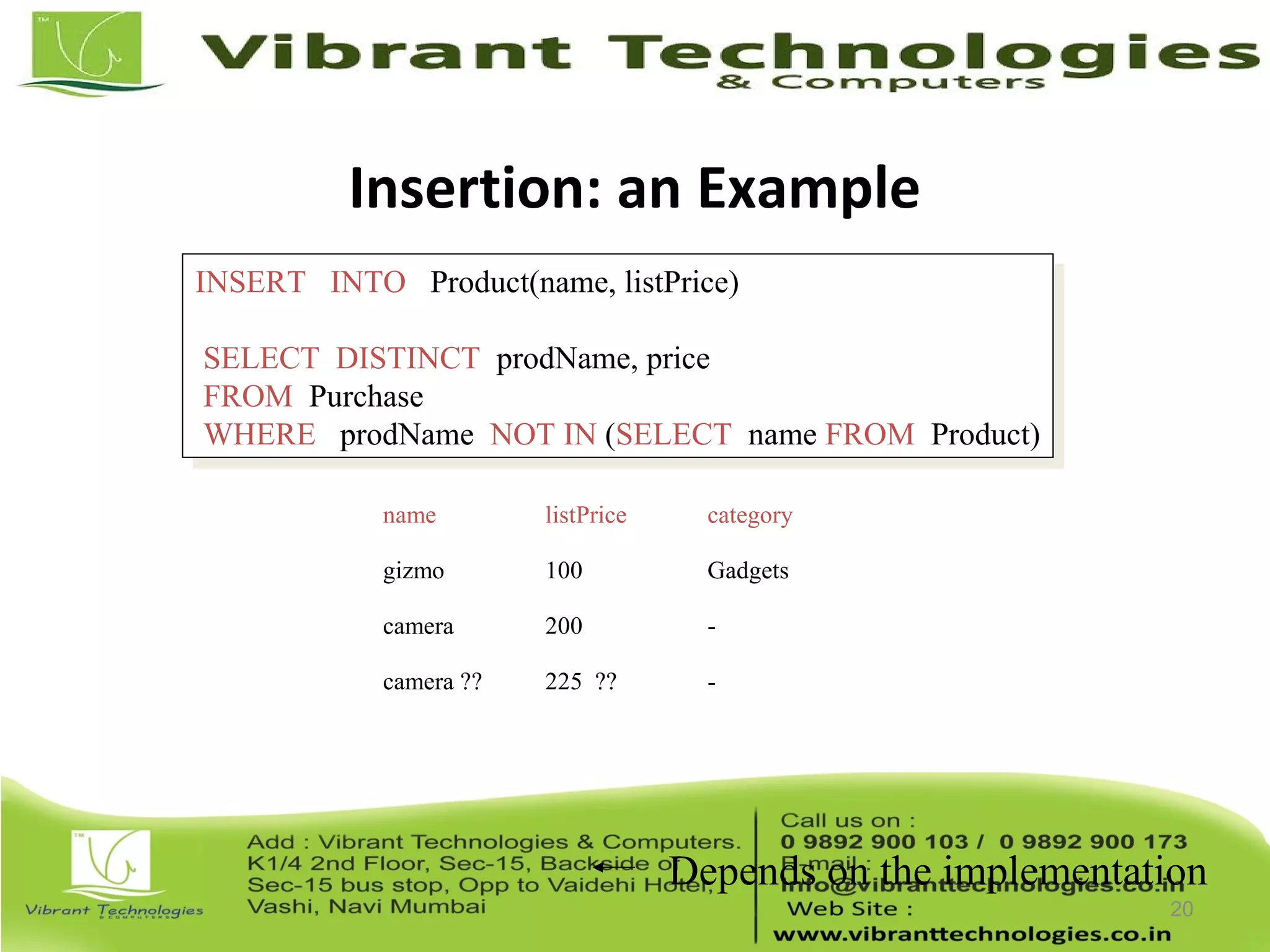 Sql server building a database ppt 12 | PPT