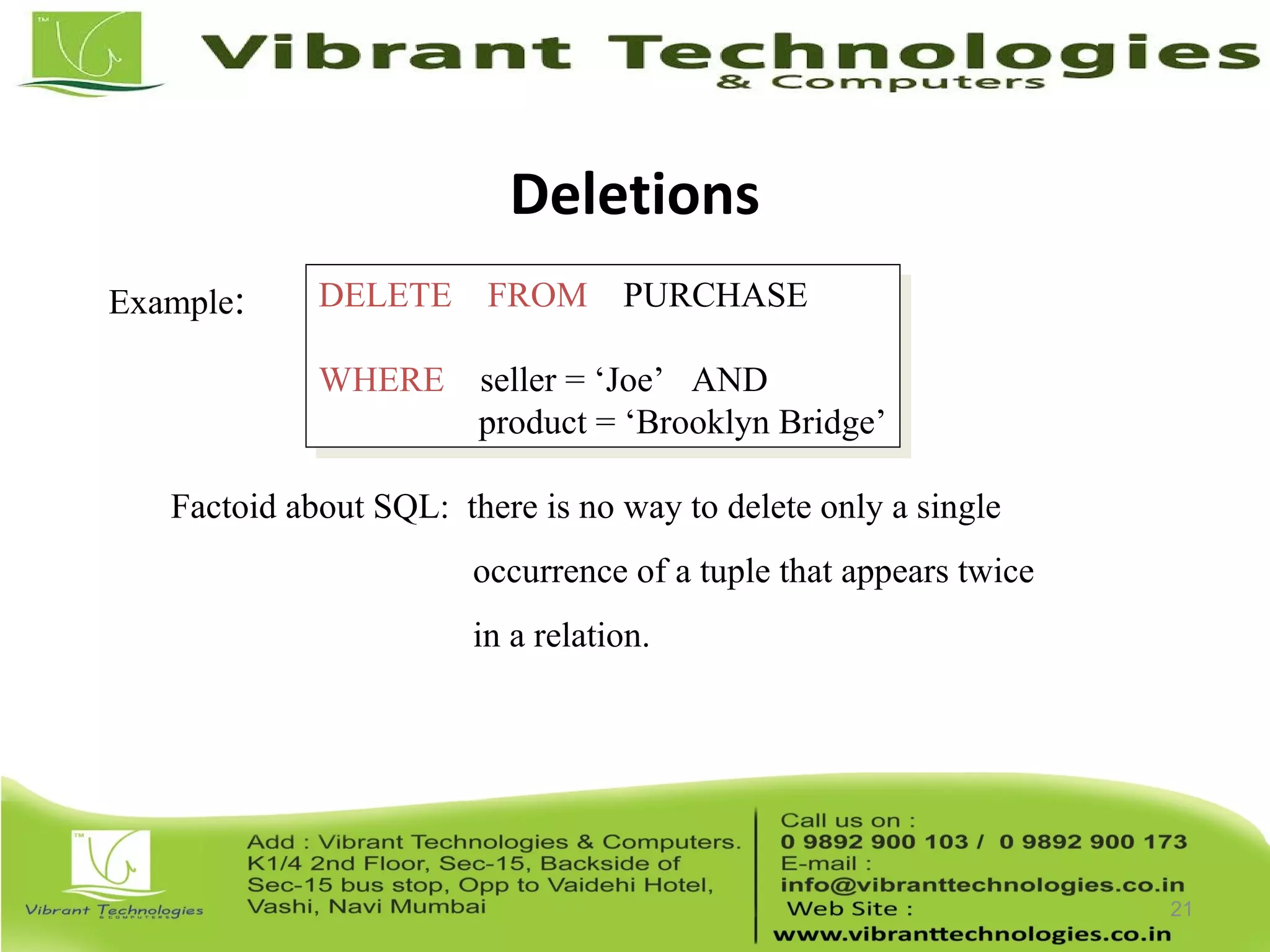 Sql server building a database ppt 12 | PPT