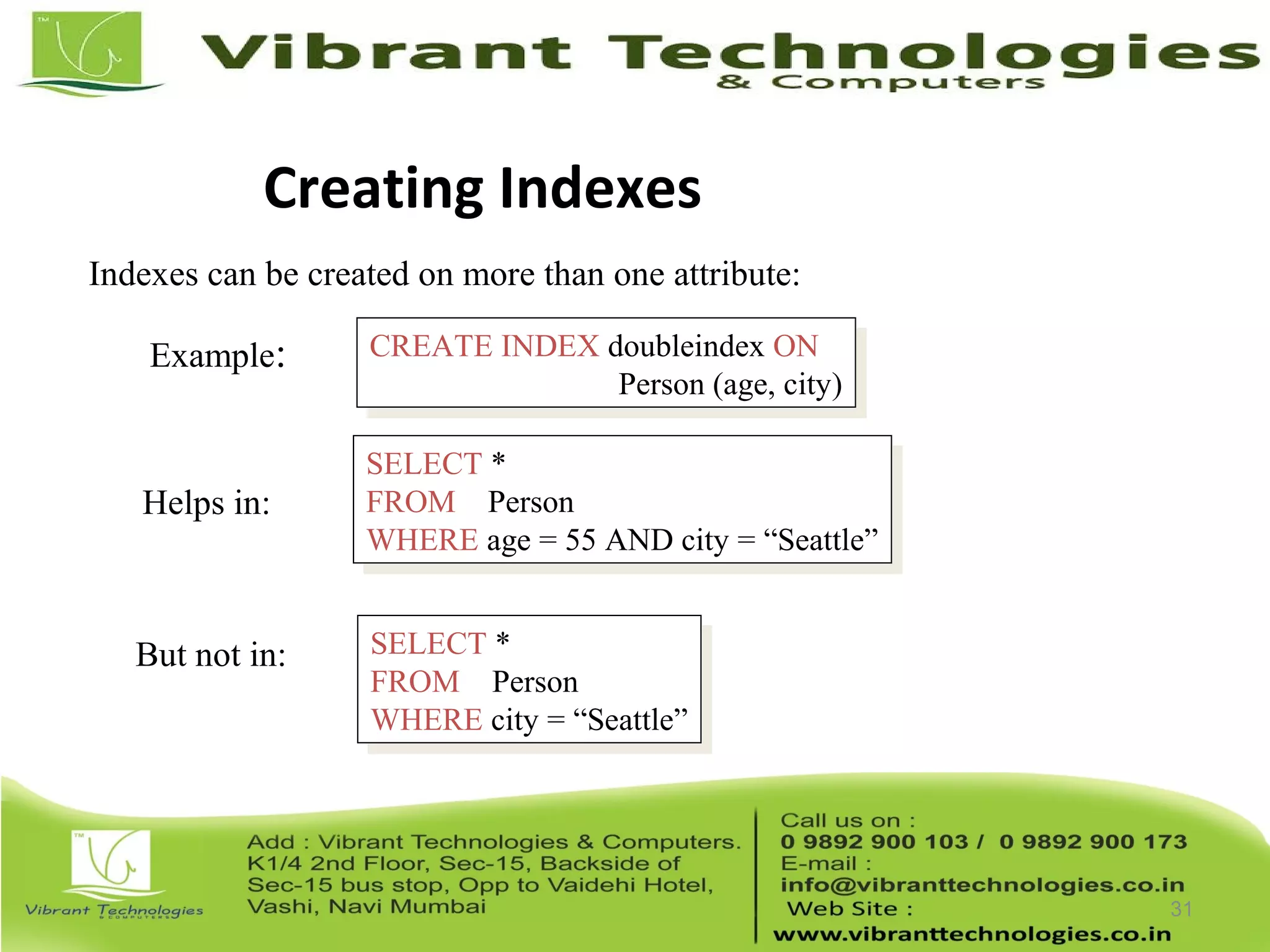 Sql server building a database ppt 12 | PPT