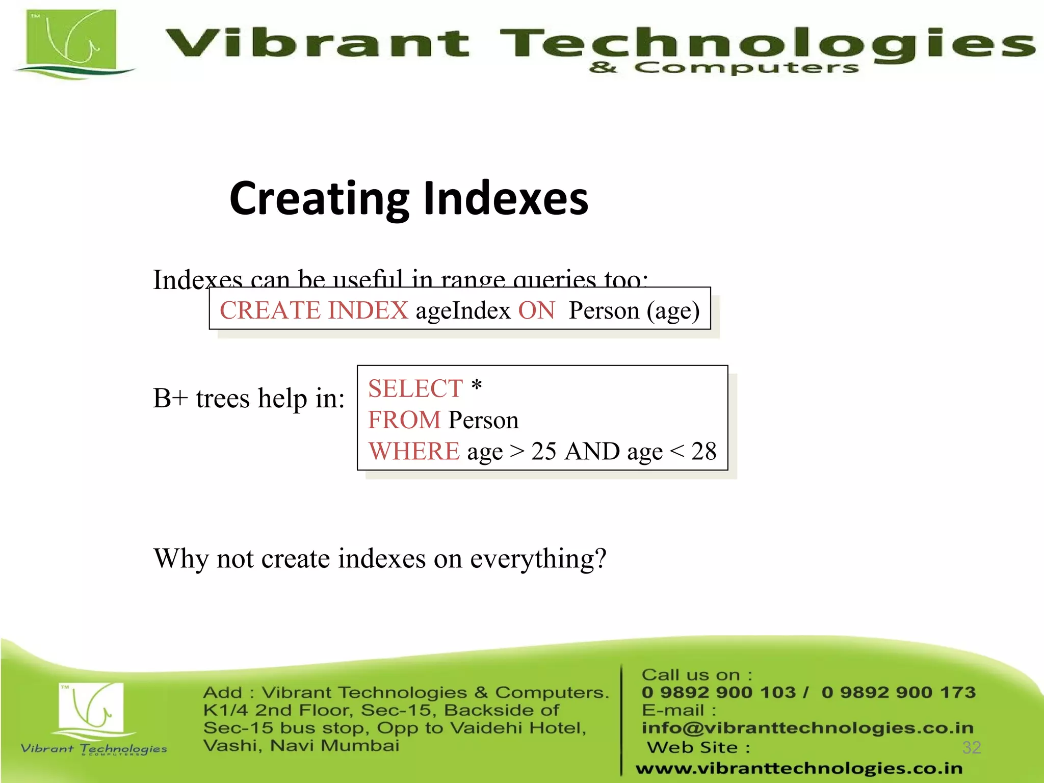 Sql server building a database ppt 12 | PPT