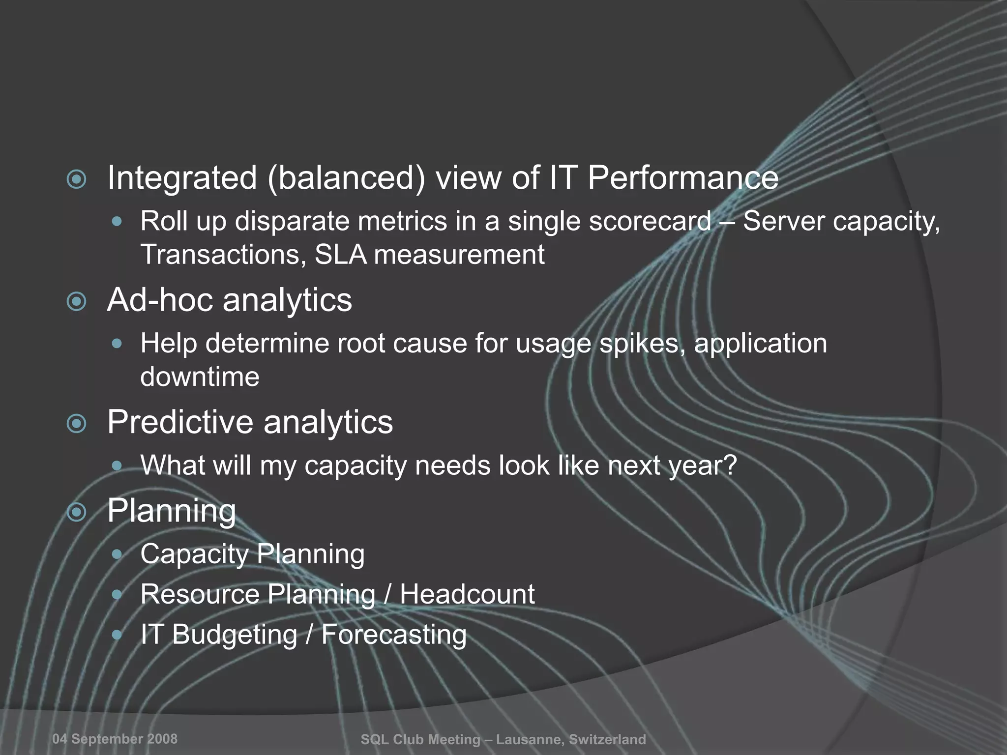 Sql Server Club Performance Management Methodologies And Enhancements