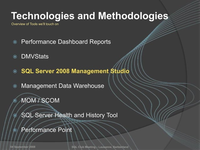 Sql Server Club Performance Management Methodologies And Enhancements In Sql Server Charley