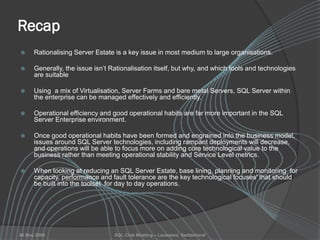 SQL Server Club - SQL Server Enterprise Consolidation - charley hanania ...