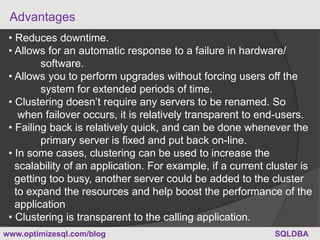 SQL Server Clustering Part1 | PPT