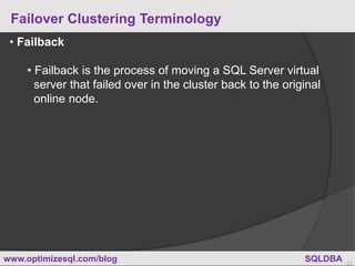 SQL Server Clustering Part1 | PPT