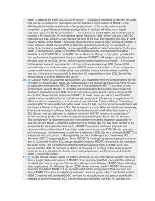 Sql server clustering msdtc | PDF