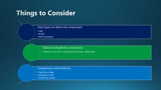 Sql server compression | PPT