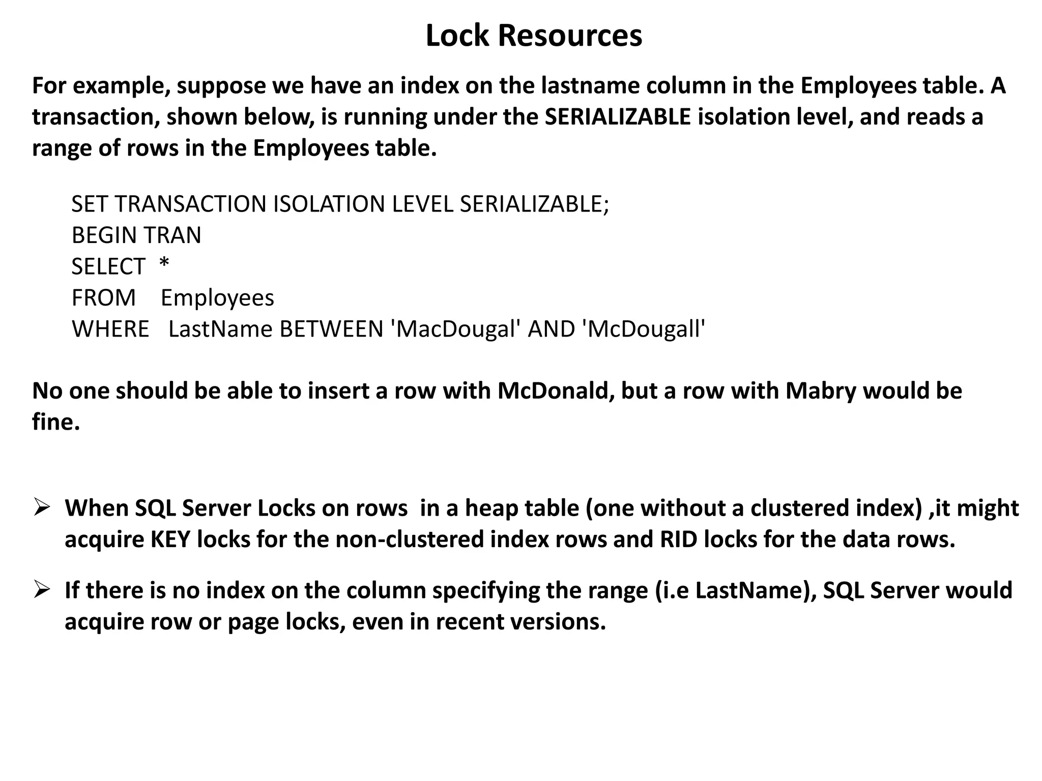 Sql Server Concurrency Pptx Databases Computer Software And 0279