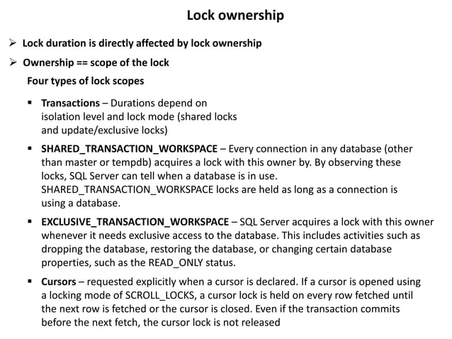 Sql Server Concurrency Pptx Databases Computer Software And 1248