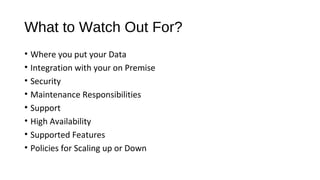 SQL Server Database as a Cloud Service | PPT