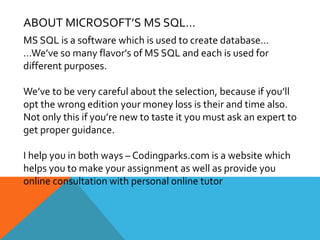 SQL Server database project ideas - Top, latest and best project ideas ...