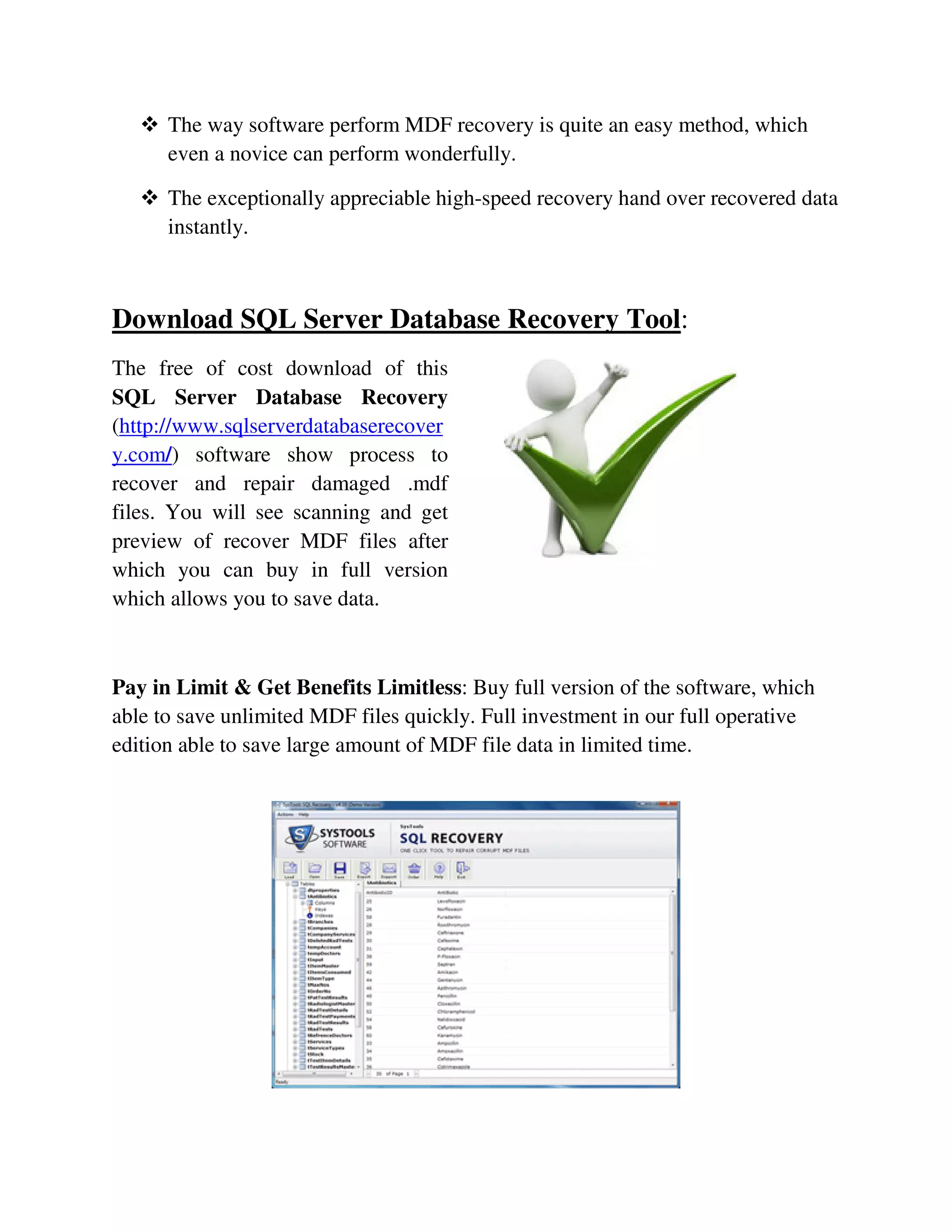 Sql Server Database Recovery Pdf