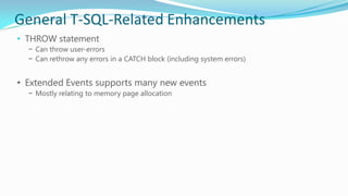 SQL Server2012 Enhancements | PPT